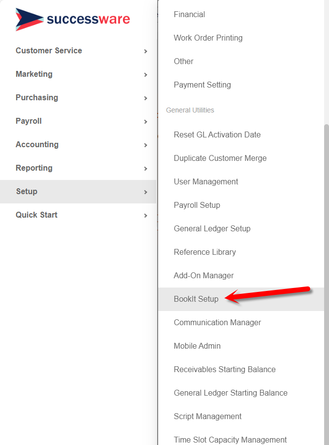 Platform - BookIt – Successware Help