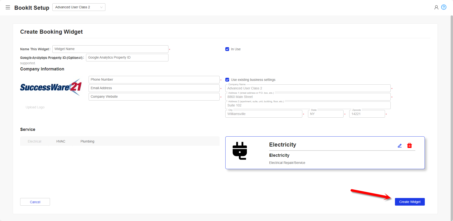 Platform - BookIt – Successware Help