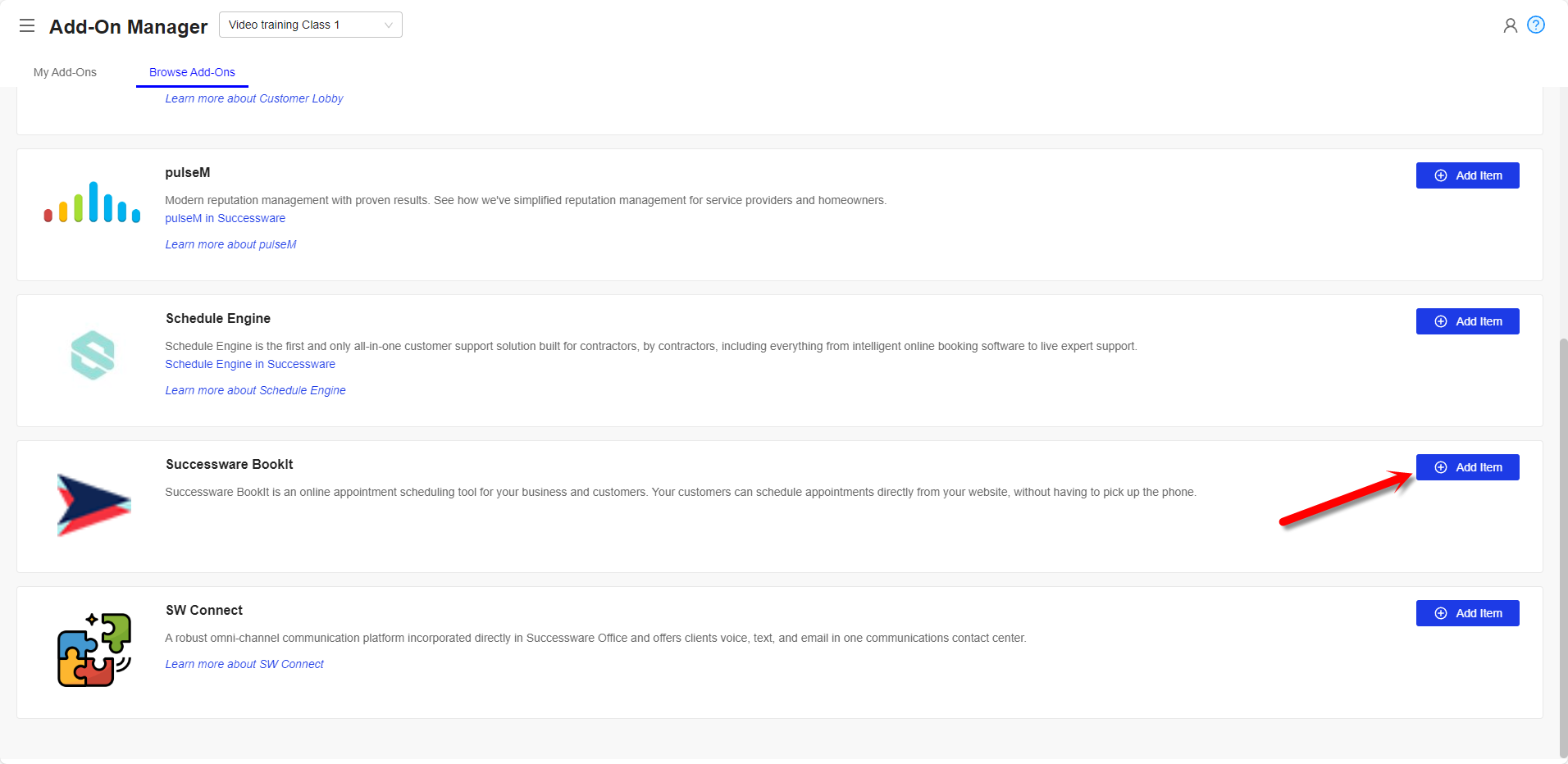 Platform - BookIt – Successware Help