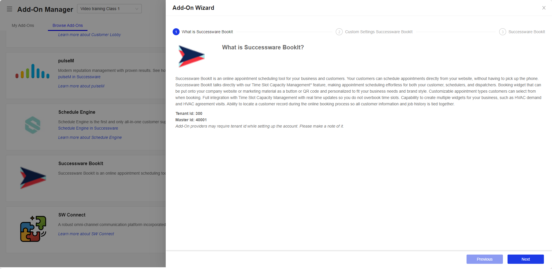 Platform - BookIt – Successware Help