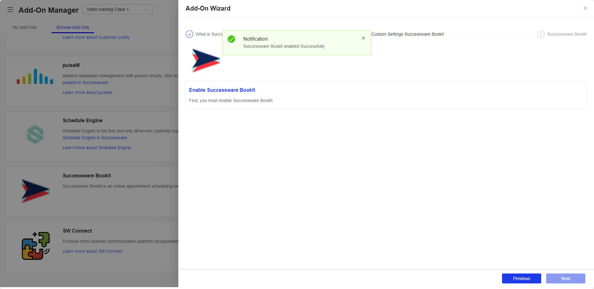 Platform - BookIt – Successware Help