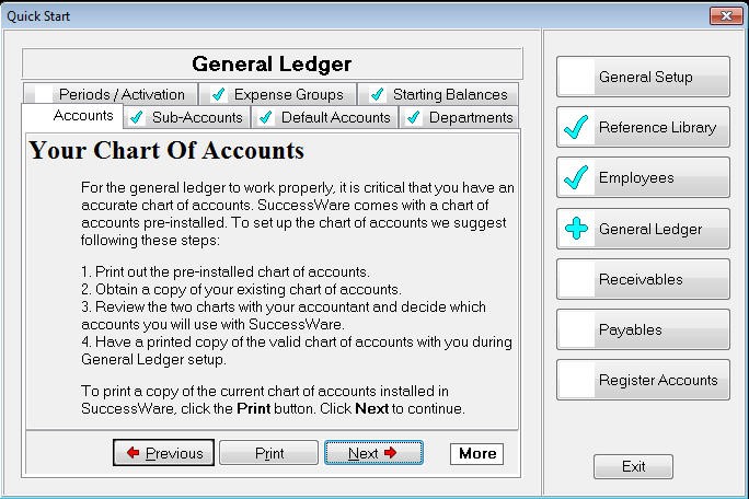 Classic - General Ledger Setup – Successware Help