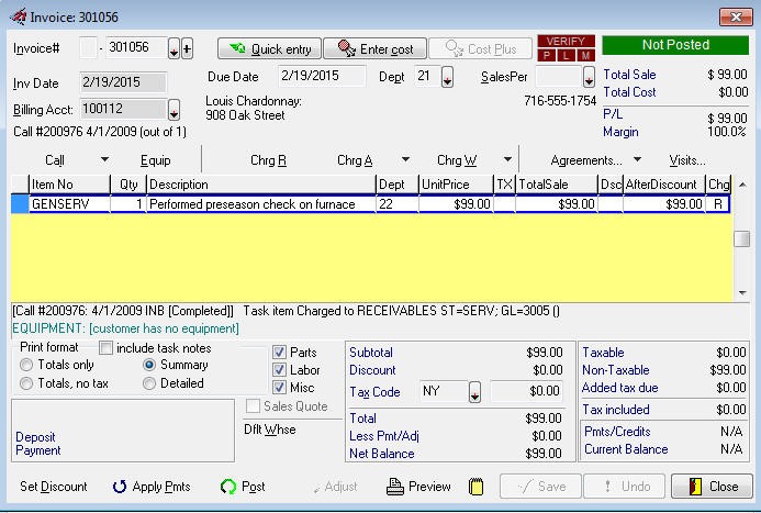 Classic - Invoicing – Successware Help