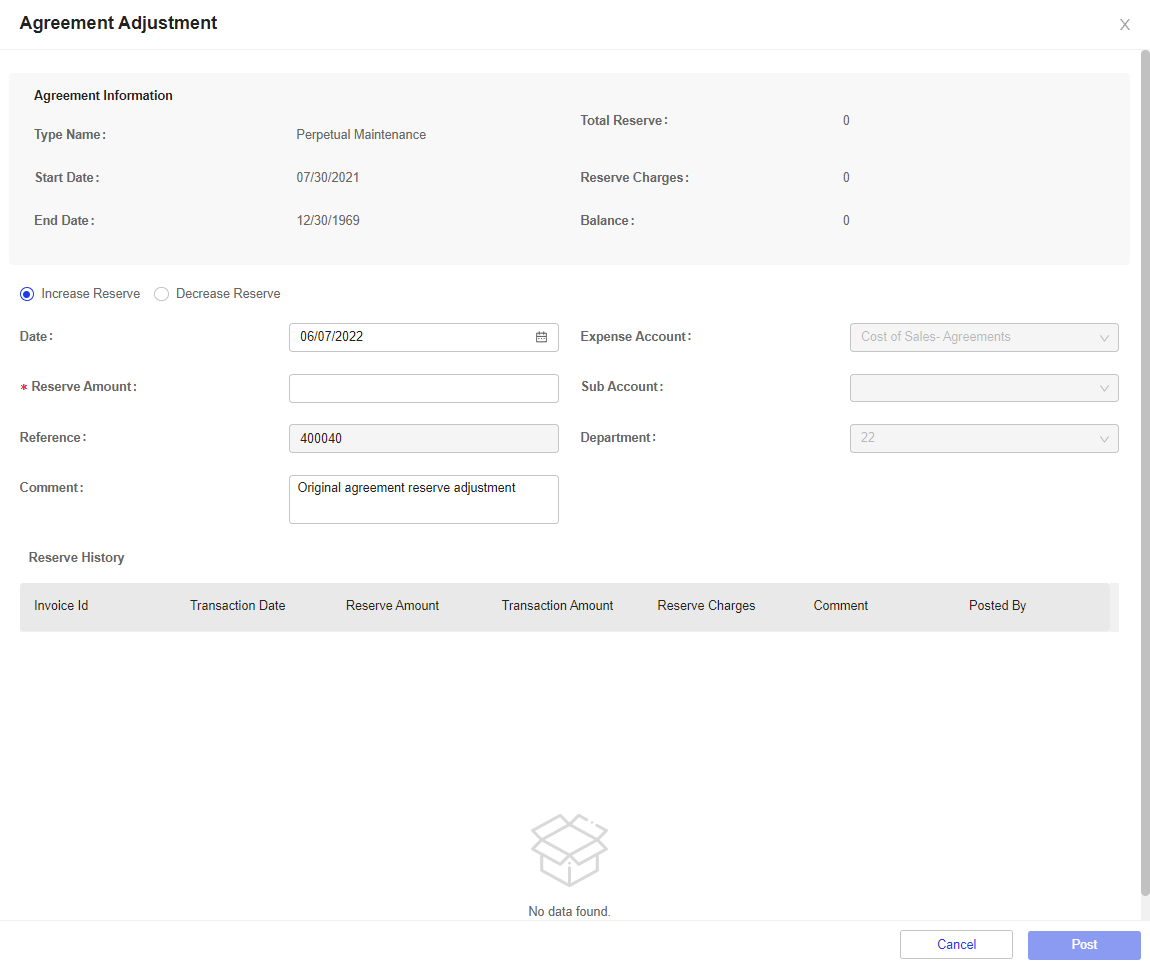 Platform - Agreements – Successware Help